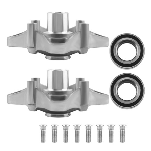 2pc Rear Wheel Hub w/Bearing Bolt For Polaris RZR 800 EFI EPS 2011-2012 ...