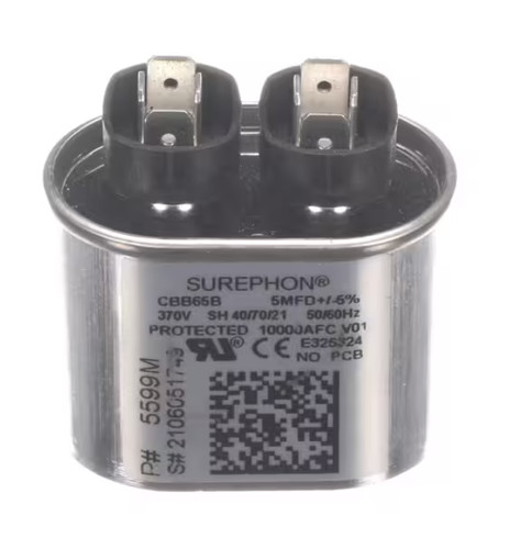 Heatcraft CBB65B, 5599M, 2106051749, Capacitor, 5MFD, 370V, 50/60HZ ...