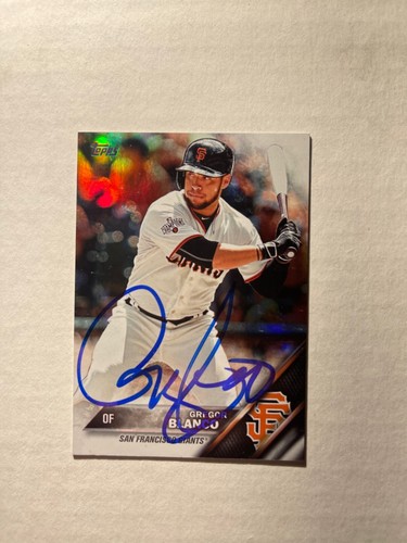 San Francisco Giants GREGOR BLANCO Signed Card | eBay