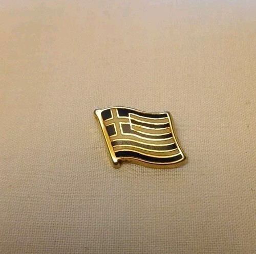 Greece Flag Pin Collectible Hat Lapel Excellent Condition | eBay