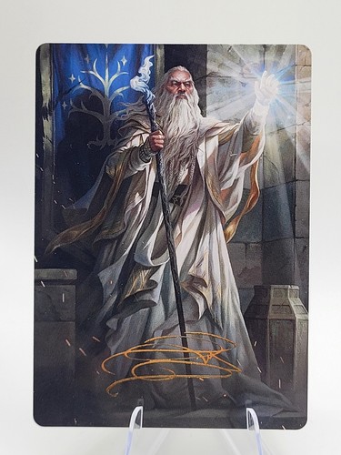 Gandalf the White Art Card 3/81- Gold-Stamped Signature Art Series | eBay