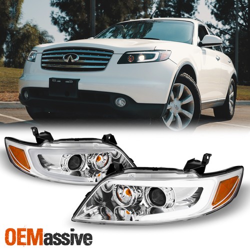 [SWITCHBACK Turn Signal] Fit 2003-2008 FX35 FX45 DRL LED Projector ...