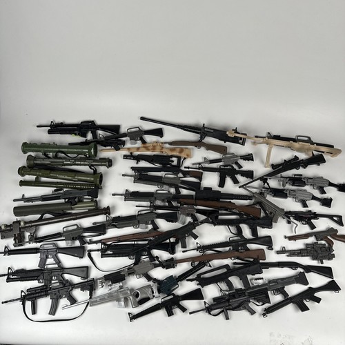 VTG 90s GI JOE Weapons Guns Rifles For 12" Inch Action Figures LOT ...