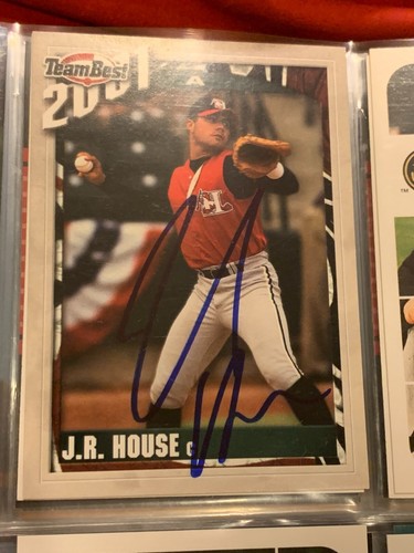 J.R. JR HOUSE AUTOGRAPHED SIGNED 2001 TEAM BEST MINORS CARD PIRATES COA ...