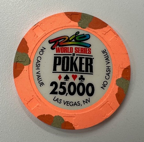 Rio WSOP Peach T25000 Chip | eBay