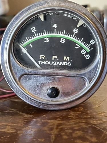 1960-1970s Vintage Rpm Sun electric corporation tachometer Gauge Rare ...