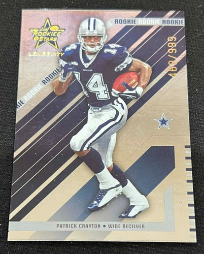 PATRICK CRAYTON 2004 Leaf Rookies & Stars Longevity #125 Rookie Card RC ...