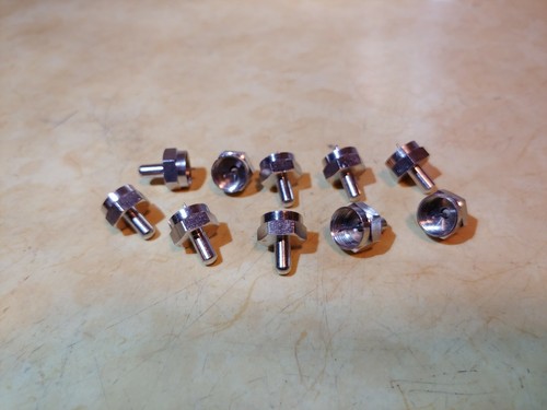 10 Pack- F-type 75 Ohm Terminator Coax Coaxial Cable Cap Adapters ...