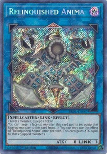 Yugioh! LP Relinquished Anima - BROL-EN087 - Secret Rare - 1st Edition ...