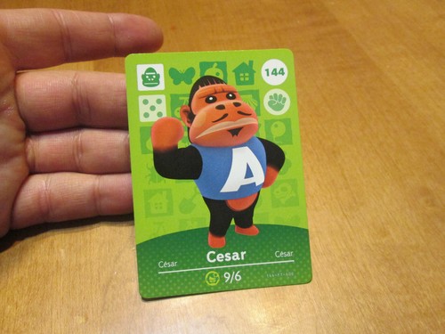 CESAR # 144 Welcome To Animal Crossing New Leaf Horizons AMIIBO Card ...