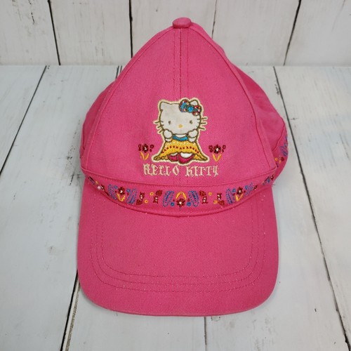 Sanrio Hello Kitty Embroidered Pink Baseball Cap Hat Girls Kids ...