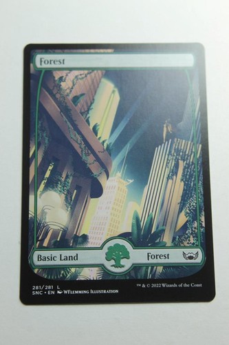 MTG Forest (281) x1- Full Art-Streets of New Capenna-Near Mint | eBay