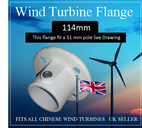 Wind turbine scaffolding pole adapter bracket flange 114mm | eBay UK