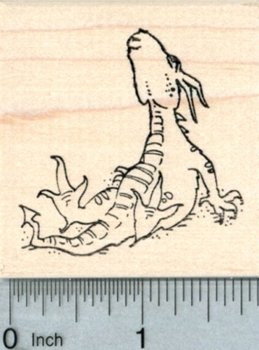 Dragon Rubber Stamp, Relaxing H32230 WM | eBay