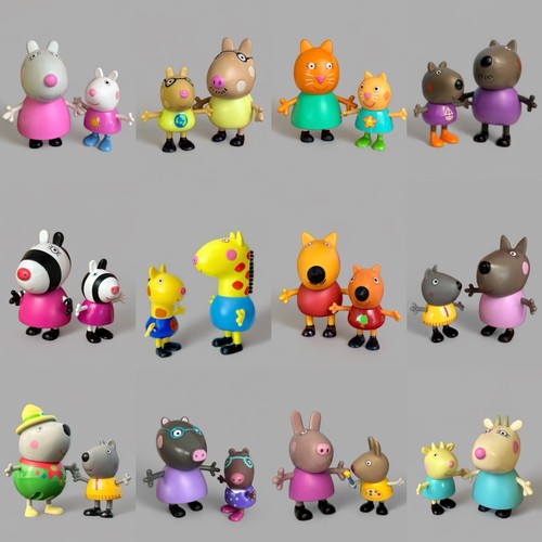 Rare Peppa Pig Parent Figures: Cat,Goat, Sheep,Zebra,Panda,Bull,Pony ...