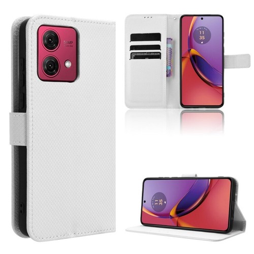 For Motorola Motorcycle G84 5G Diamond Texture Leather Phone Case | eBay