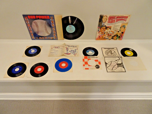 CHICAGO CUBS LP 45 7" LOT~GOODMAN GO~POWER~BRICKHOUSE~ERNIE~PENNANT~MEN ...