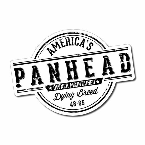 Panhead Sticker / Decal - Pan Knuckle Shovel Head Hot Rat Rod Motorbike ...