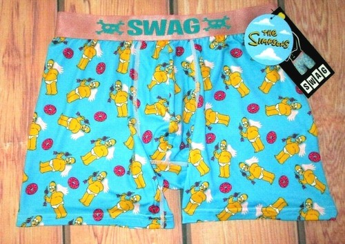 MENS SWAG THE SIMPSONS HOMER BOXER BRIEF SIZE L (34/36) | eBay