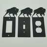 Wildlife Deer Elk Black Outlet Covers Switch Plates Toggle Country ...