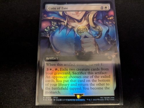 MTG Magic the Gathering FOIL Coin of Fate Extended FIC! | eBay