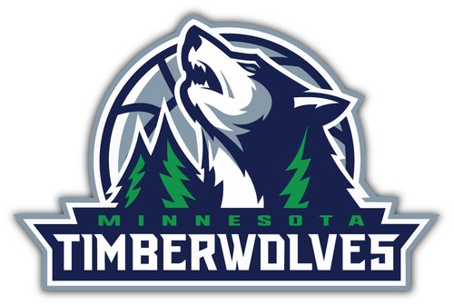 Minnesota Timberwolves NBA Basketball Sport Car Bumper Sticker Decal ...