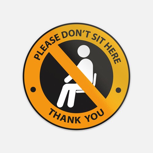 Please Dont Sit Here Vinyl Sticker Decal | eBay
