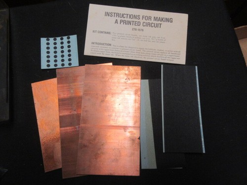 RadioShack, Printed Circuit Copper Sheets & Instructions, Etc. GA1 | eBay