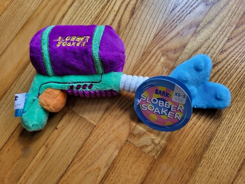 Bark Box-Drool Blaster-Slobber Soaker-XS-S Dog Toy-Squeaks & Crinkle ...