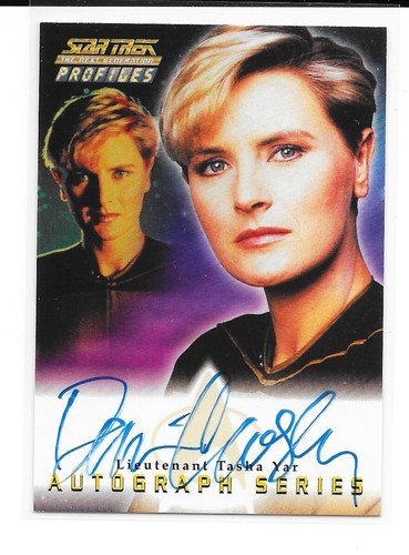 2000 Skybox Star Trek TNG Profiles Denise Crosby Lt Tasha Yar Signed ...