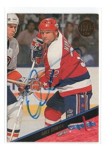 DALE HUNTER WASHINGTON CAPITALS 1993-94 LEAF IP/TTM AUTOGRAPH AUTO | eBay