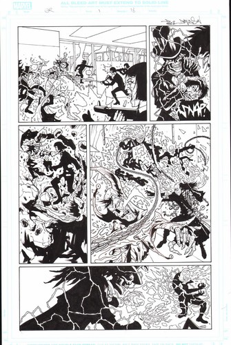 Ghost Rider Spirits of Violence 1p18 Original comic art Paul Davidson ...