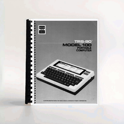 Radioshack Tandy TRS-80 Model 100 Portable Computer Manual | eBay