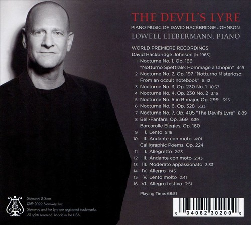 LOWELL LIEBERMANN DEVIL'S LYRE: PIANO MUSIC OF DAVID HACKBRIDGE JOHNSON ...