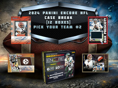 Bengals 2024 PANINI ENCORE FOOTBALL NFL HOBBY CASE BREAK (12 BOXES) #2 ...