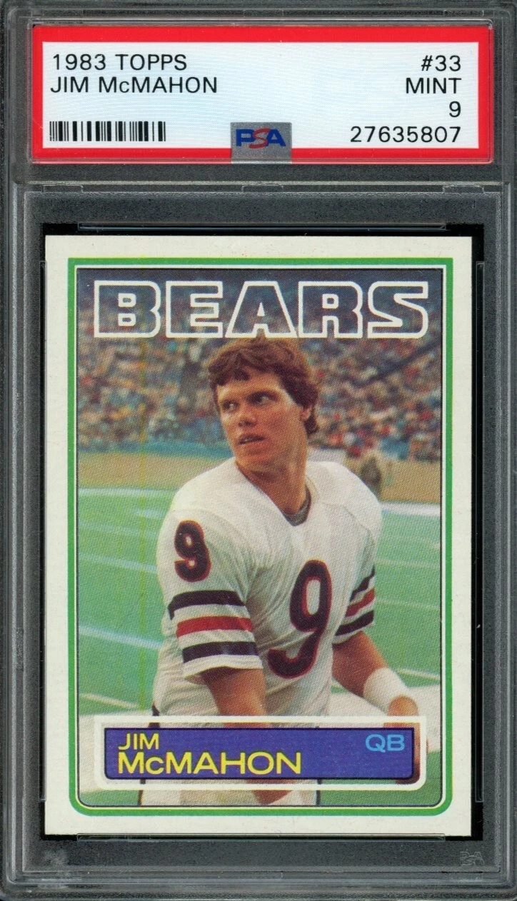Jim McMahon 1983 Topps #33 Base Price Guide - Sports Card Investor