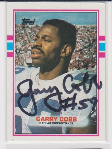 GARRY COBB DALLAS COWBOYS 1989 TOPPS #393 USC AUTOGRAPHED CARD | eBay