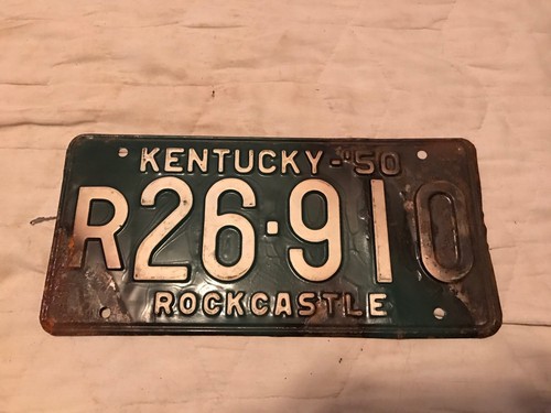 1950 Kentucky License Plate R26 910 | eBay