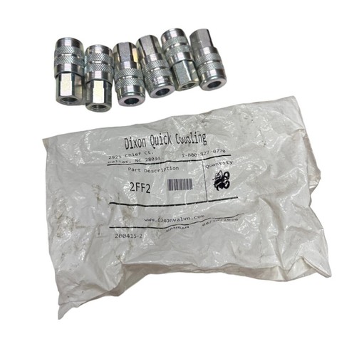NEW DIXON 2FF2 Manual Interchange Pneumatic Coupler (LOT OF 6) **SALE ...