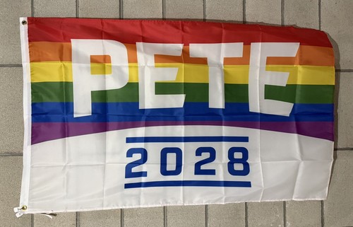 Pete Buttigieg President 2028 Flag FREE USA SHIP Vote Democrat Liberal ...