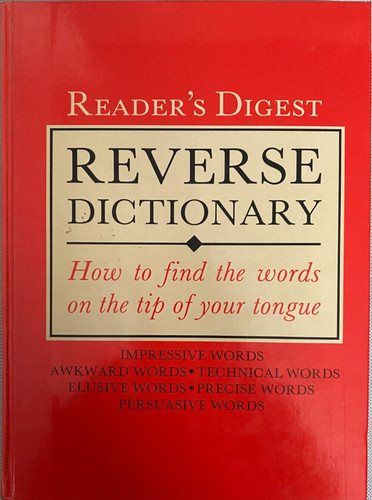 Reader's Digest - Famous 'Reverse Dictionary' - hardback | eBay