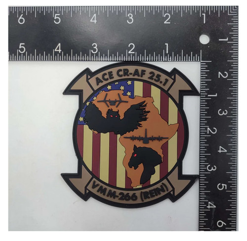 MARINE CORPS VMM-266 REIN GRIFFINS ACE 25.1 AFRICA PVC PATCH WITH HOOK ...