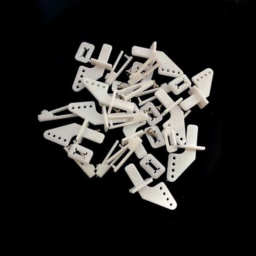 8 Sets of Mini Nylon Control Horn + Clevis for Foam RC Planes | eBay