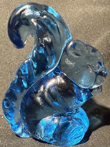 Blue Vaseline glass squirrel Sammy forest animal uranium chipmunk ...