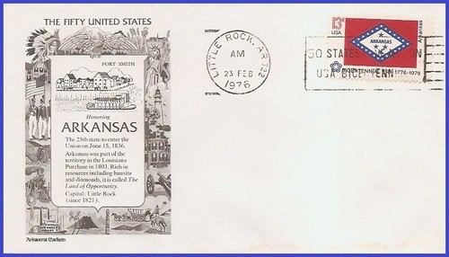USA3 #1657 U/A ARISTOCRAT FDC Arkansas State Flag | eBay