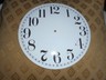 New White Aluminium Reverse Backwards Clock Dial Face With Black ...