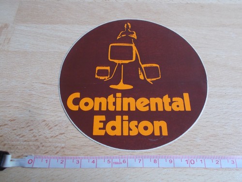 Sticker Vintage TV Continental Edison | eBay