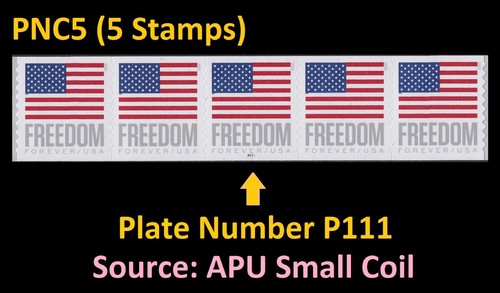 US 5788 Flag Freedom F PNC5 APU P111 (from APU small coil) MNH 2023 | eBay