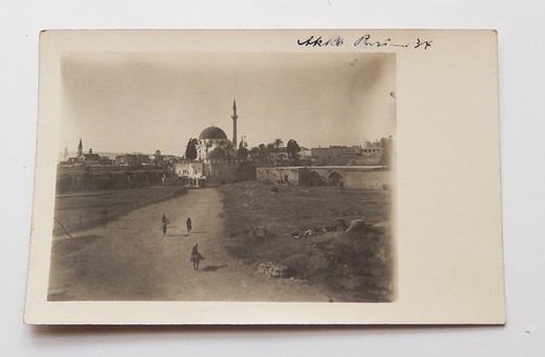 ACRE VIEW EL- JAZZAR MOSQUE REAL PHOTO POSTCARD #1 AKKO PALESTINE 1930 ...