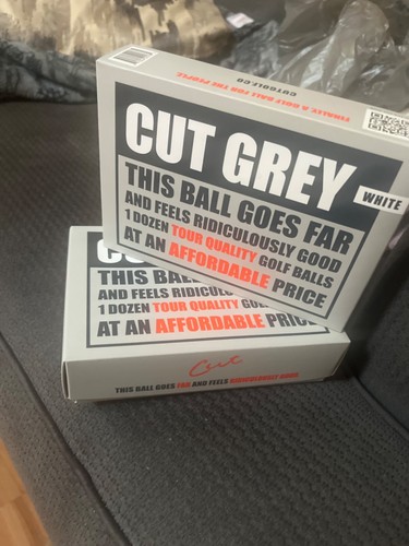 Cut Golf Cut Grey Golf Balls White 2 Dozen NEW for Control & Spin | eBay